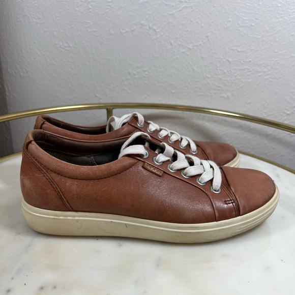 Ecco | Shoes | Ecco Womens Soft Leather Sneakers Size 36 | Poshmark